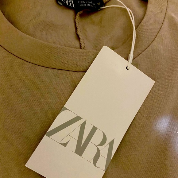 Zara | Tops | Zara Beige Top Open Side Sleeves | Poshmark